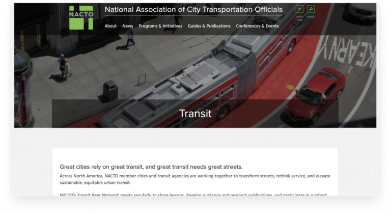Introducing NACTO's New Website - NACTO